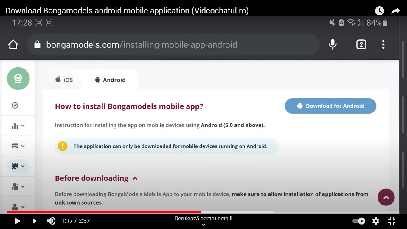 Download the Bongamodels mobile app for Android - Oncamgirl.com Camgirl ...